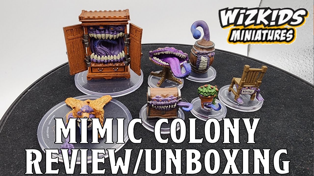 D D Mimic Colony Mini Review Unboxing Wizkids Icons Of The Realms