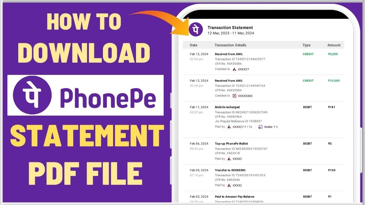 How Do I Get A Pdf Statement From Phonepe аі аіёаіќаіёаіўаі аііаіќаііаії Youtube