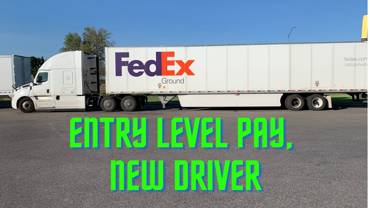 Truck Driver Salary Entry Level Fedex Ground Youtube
