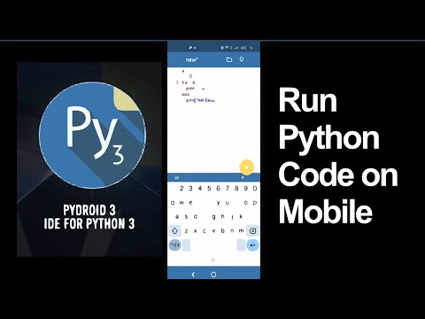 How To Run Python Code On Mobile How To Run Python Program On Android