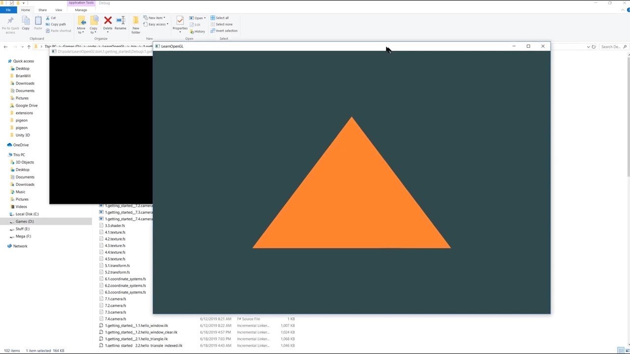 Openglc 3d Tutorial 12 Render A Triangle Opengl Github