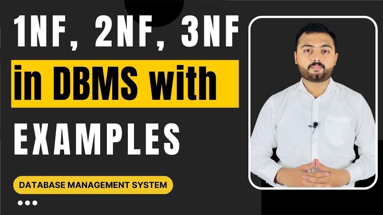Database Normalization First Second Third Normal Form Youtube
