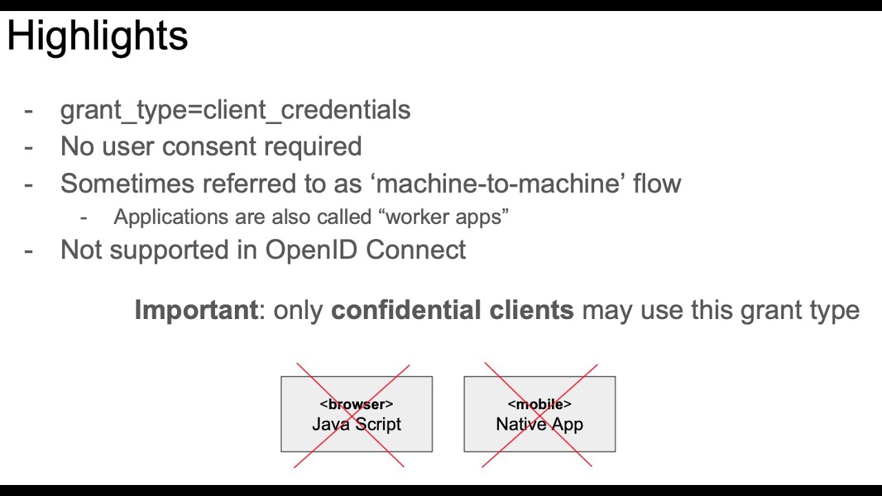 Oauth 2 0 Client Credentials Youtube