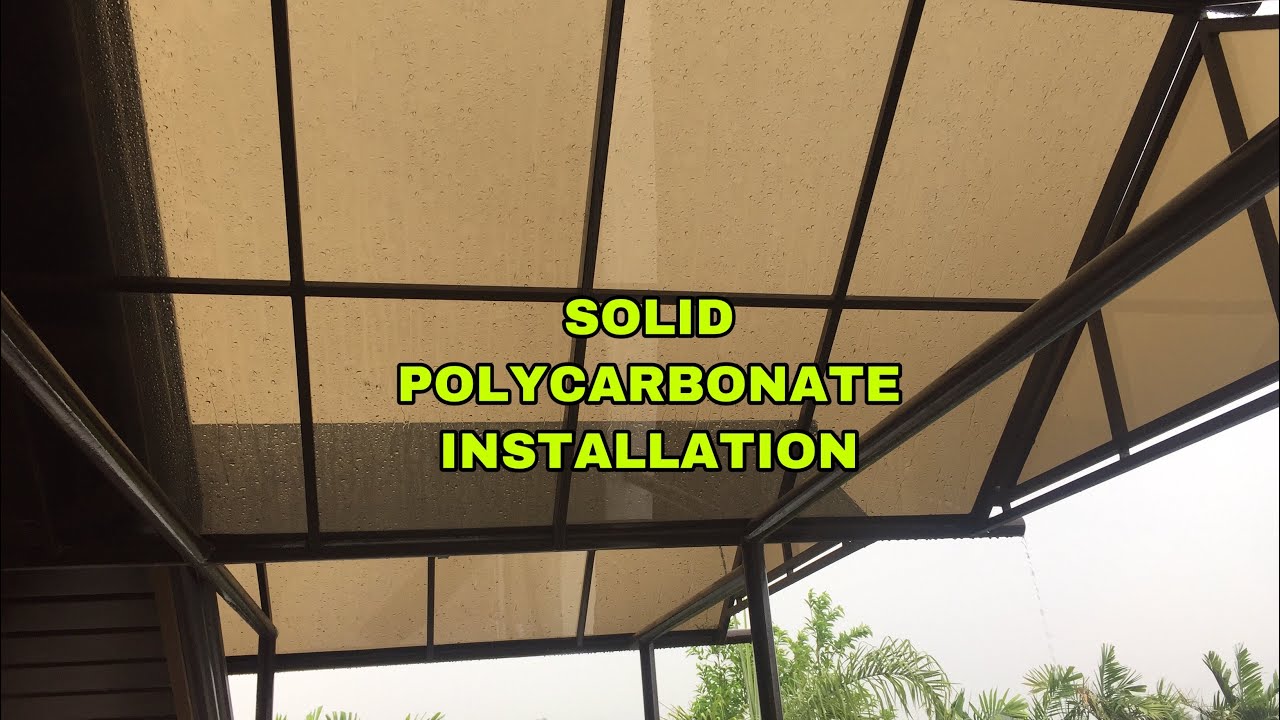 Polycarbonate Solid Sheet Installation Ayala Project Youtube