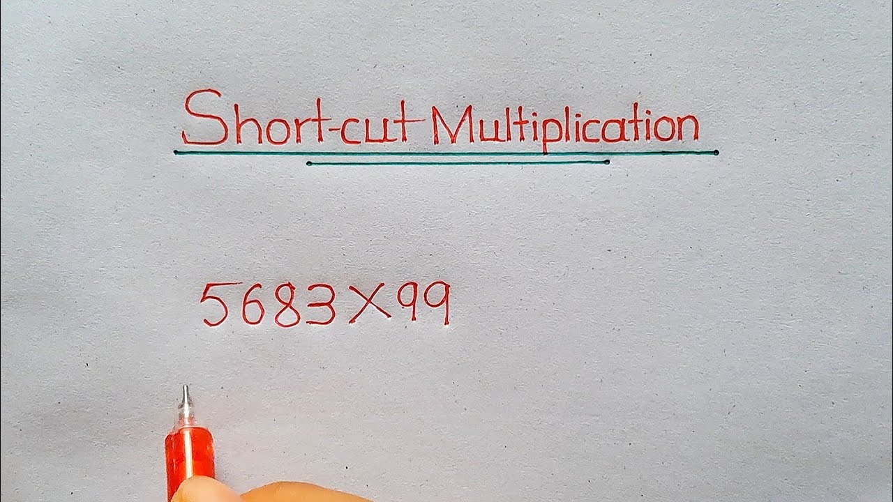Shortcut Multiplication Short Tricks Multiplication Youtube