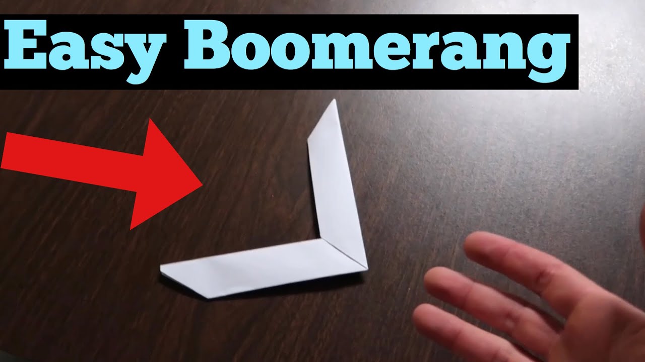 How To Fold A Paper Boomerang Easy At Eileen Crofts Blog