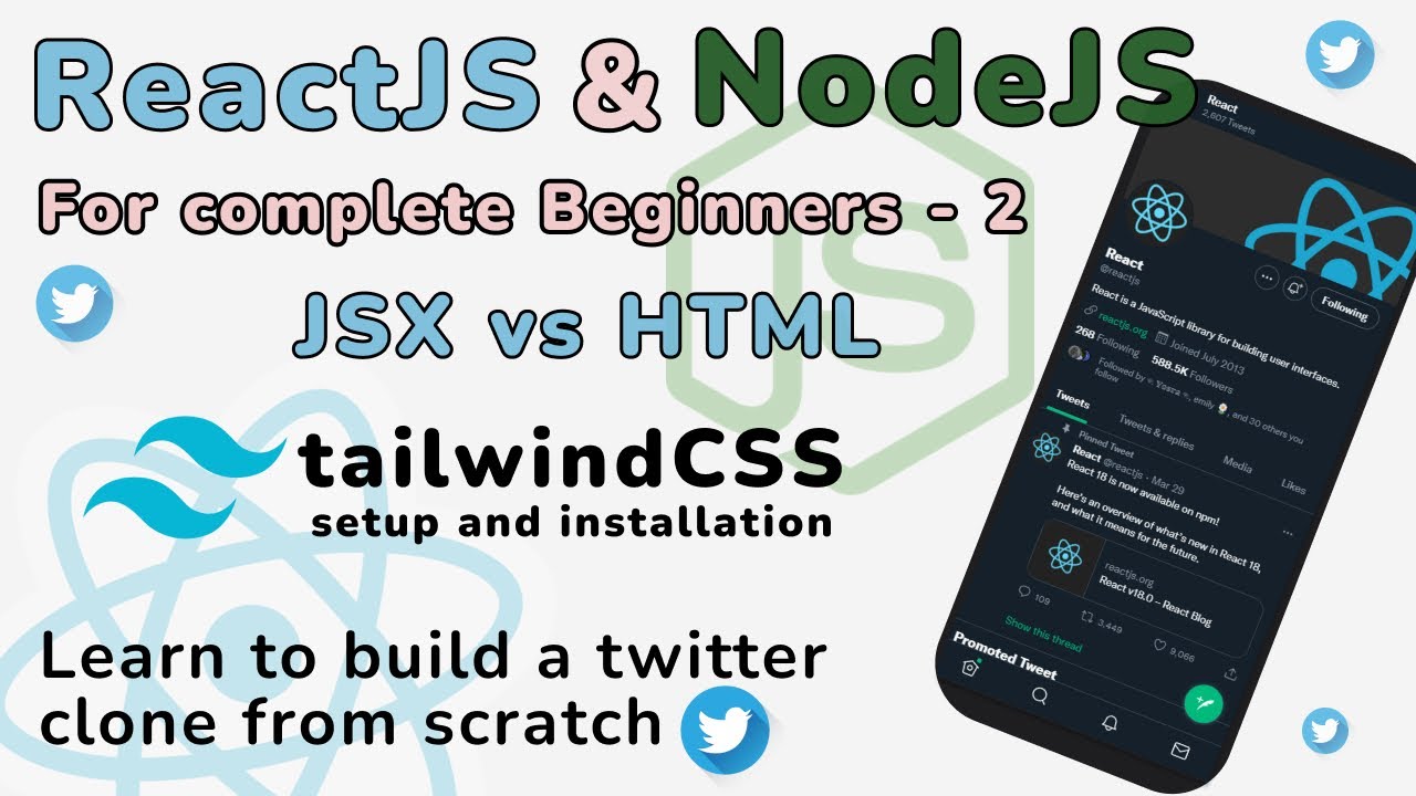 Reactjs And Nodejs For Complete Beginners 2 Tailwindcss Setup