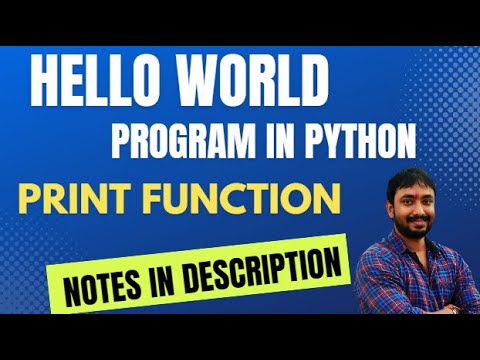 First Program In Python Using Print Function Python Tutorial For