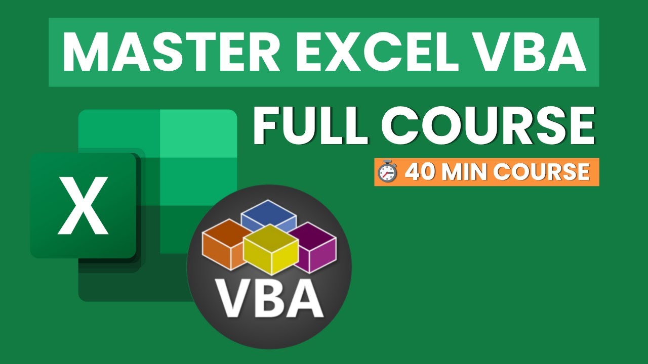 Excel Vba Full Course Automate Reports Emails And Userforms Step By