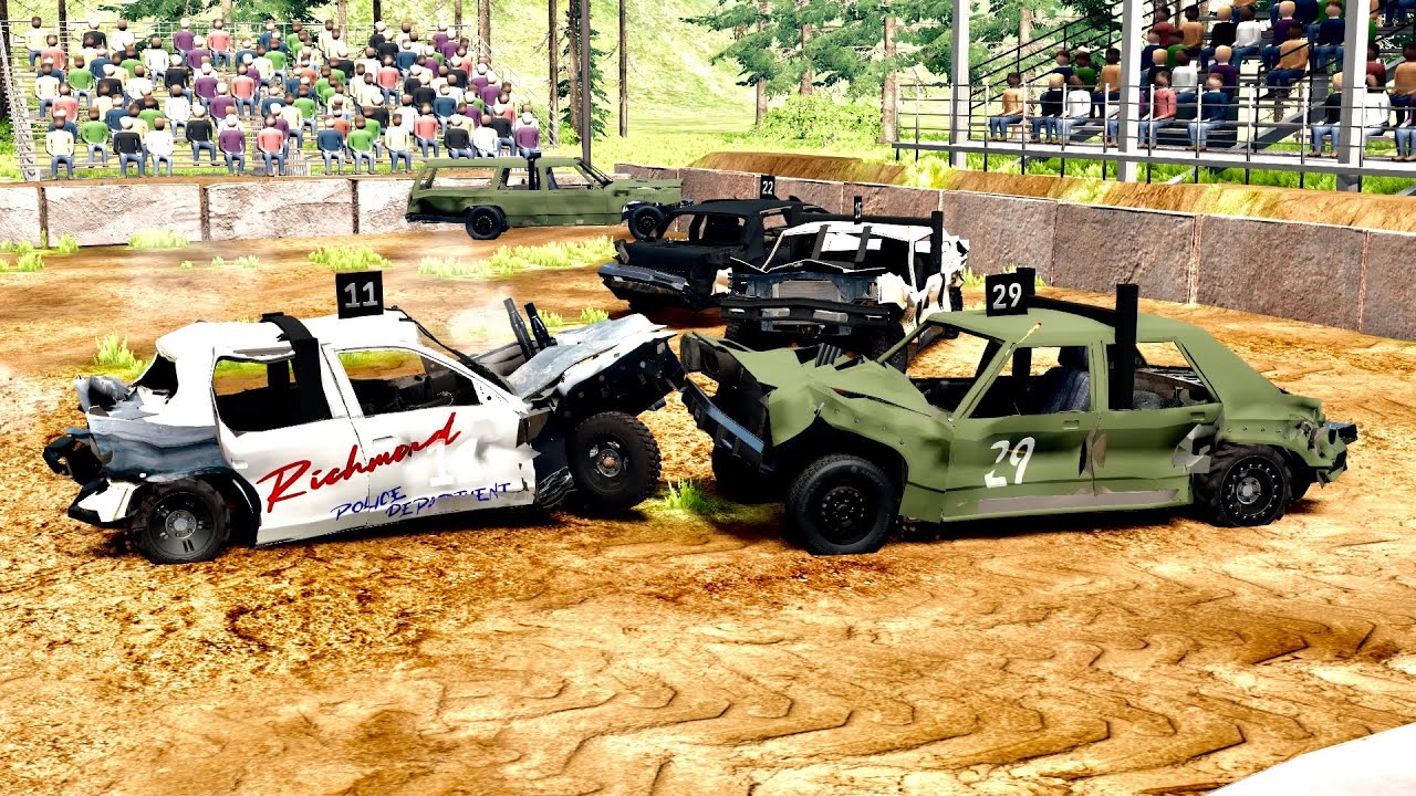 Beamng Demolition Derby Fullsize Street Stock Youtube