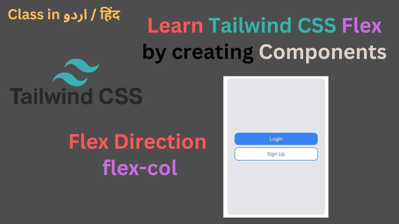 Class03 Learning Flex Direction And Flex Column In Tailwind Css How