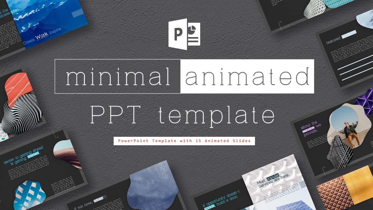 Powerpoint Template Deck With Minimal Animation Youtube
