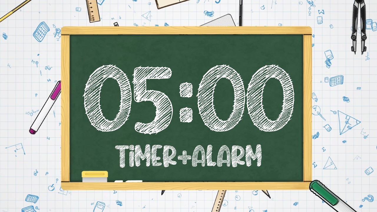 5 Minute Classroom Timer No Music вџ Youtube
