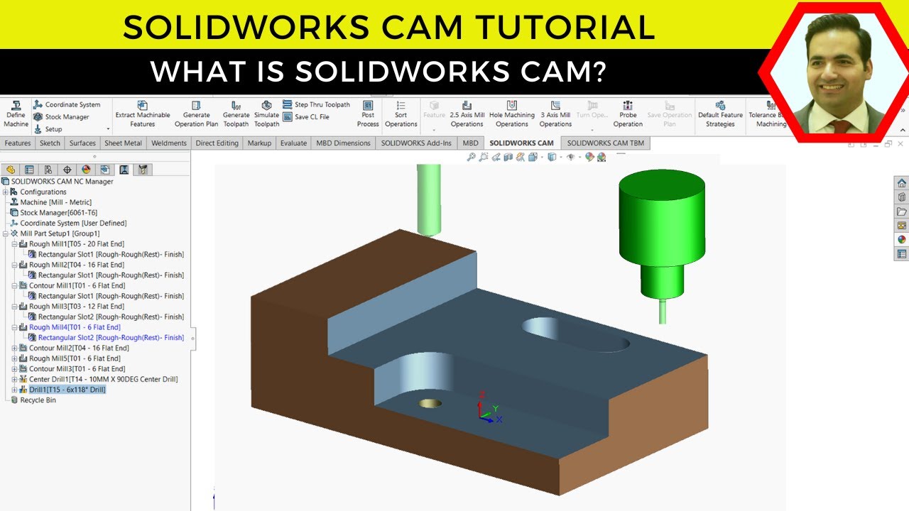 Solidworks Cam Tutorial For Beginners Easy Step By Step Guide Youtube