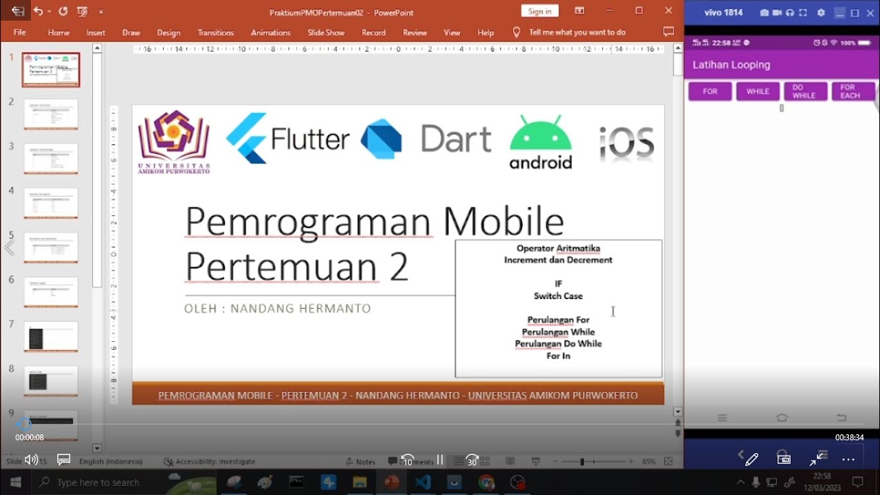 Flutter Pertemuan 002 Bagian 3 Looping Youtube