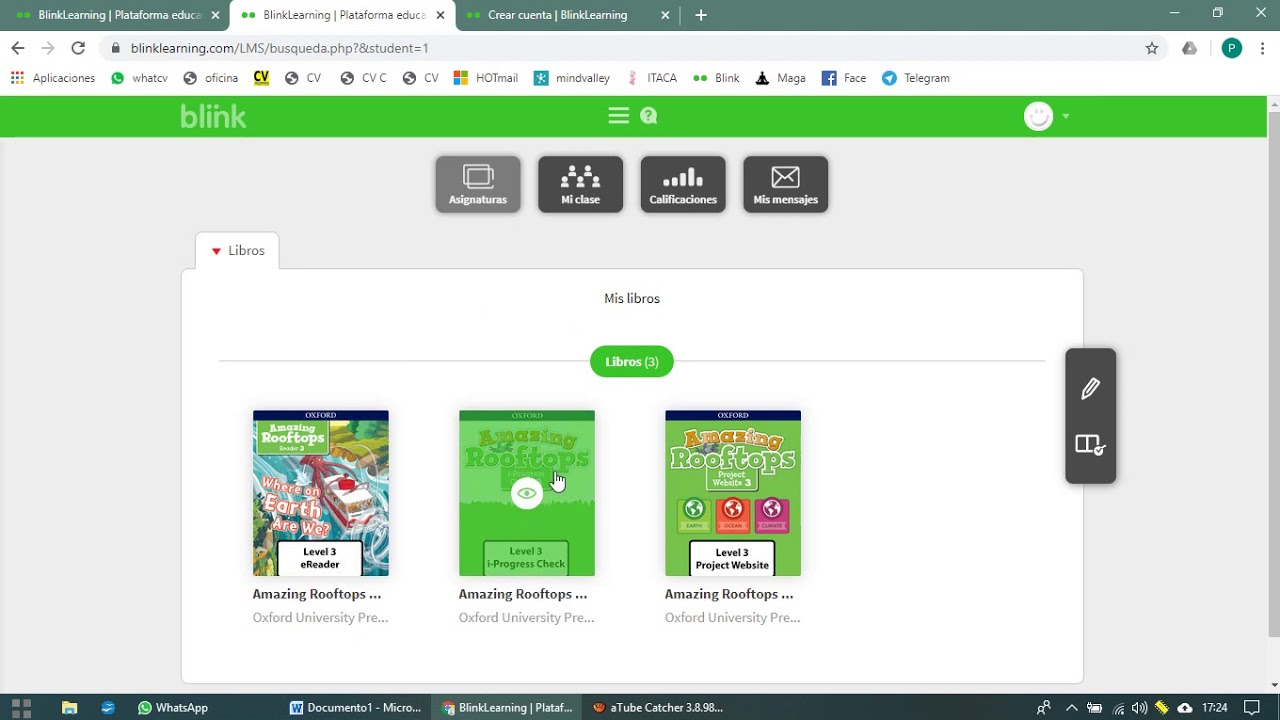 Tutorial Plataforma Blinklearning Youtube