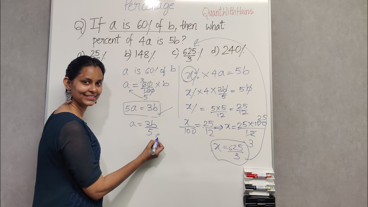 Percentage Problem Youtube