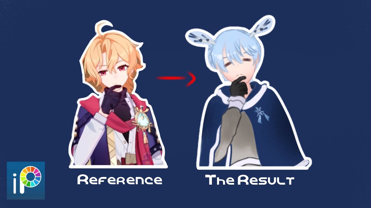 Practice Pose By Tracing The Reference Ibispaint Timelapse Youtube