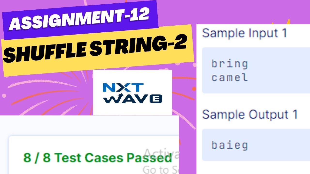 Assignment 12 Shuffle String 2 Nxt Wave Ccbp Beginners
