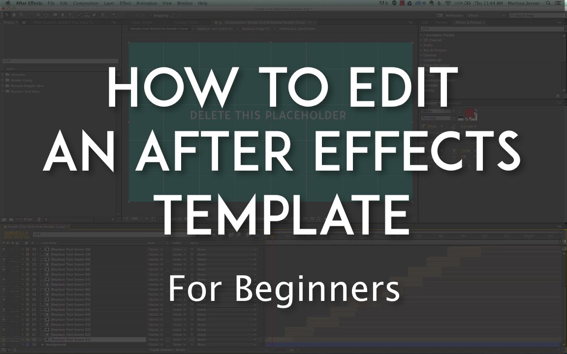 Create Template After Effects