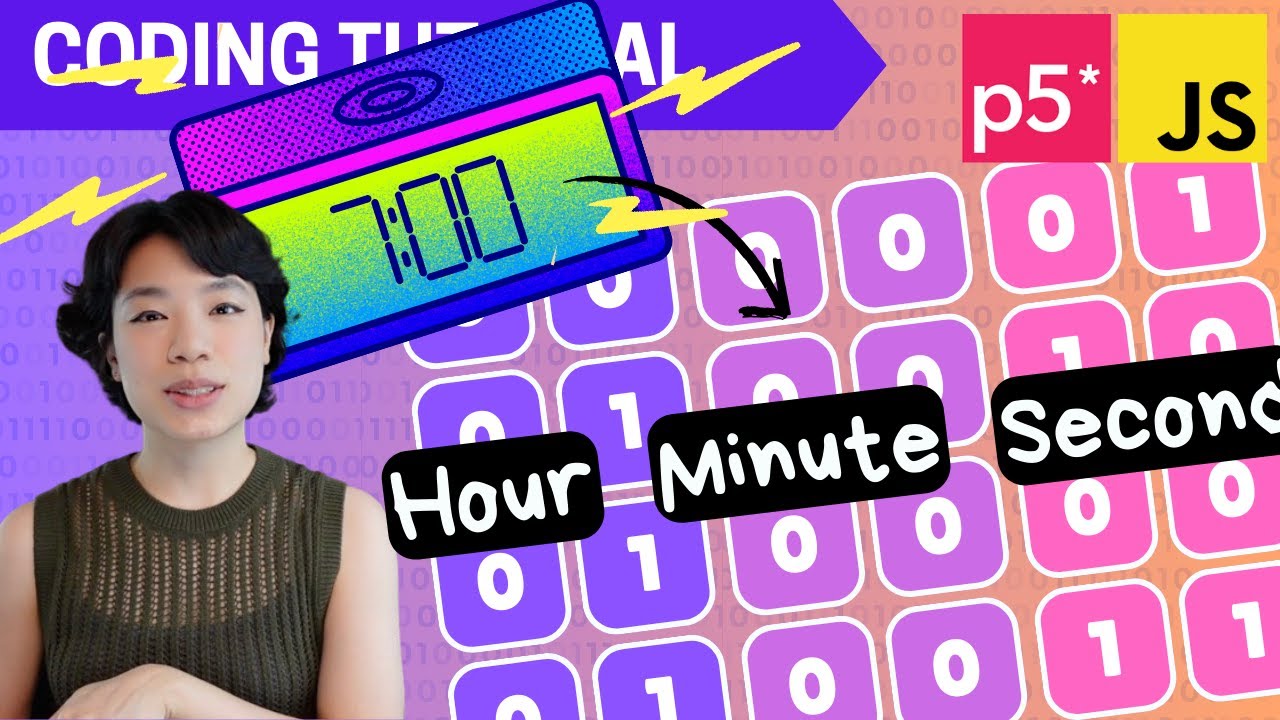 P5 Js Coding Tutorial Binary Clock Youtube