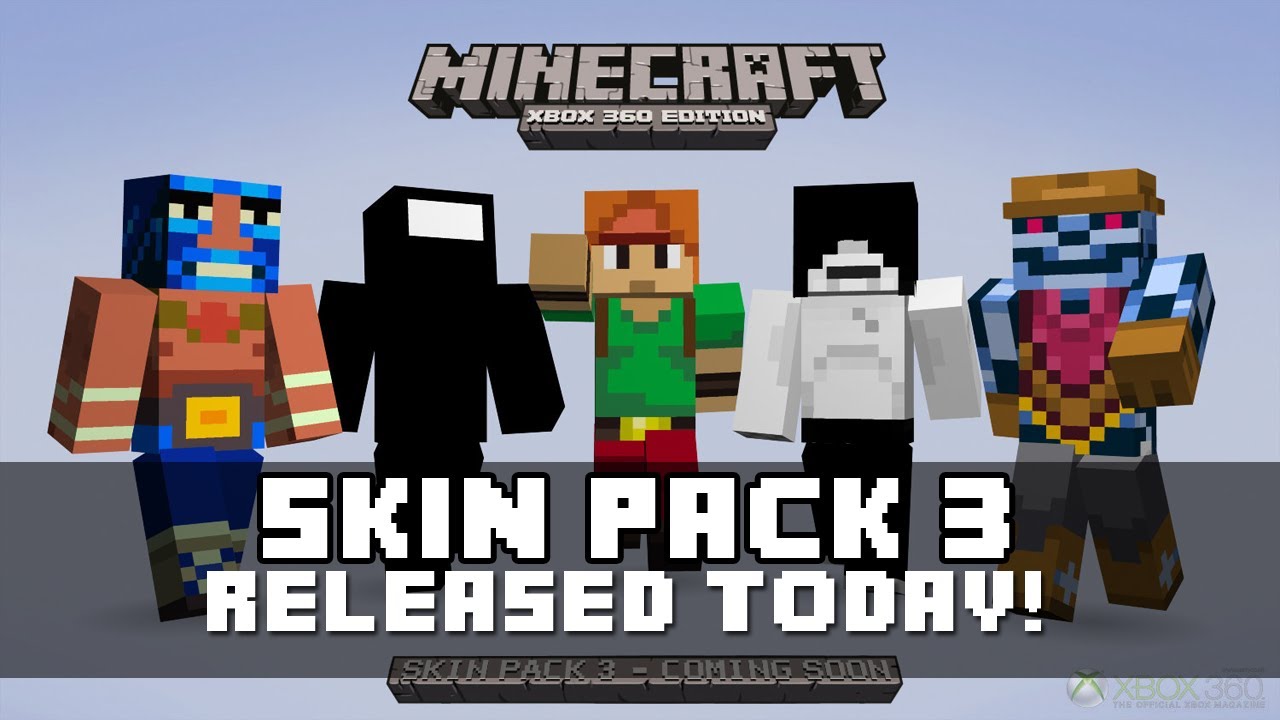Minecraft Xbox 360 Skin Pack 3 Released Early Overview Of All The