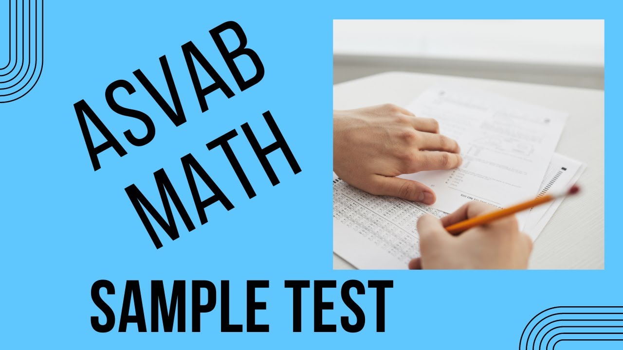 Asvab Math Knowledge Sample Test Youtube