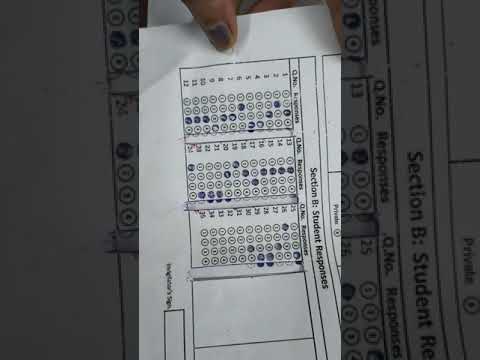 Omr Sheet Checking Easy Trick Youtube