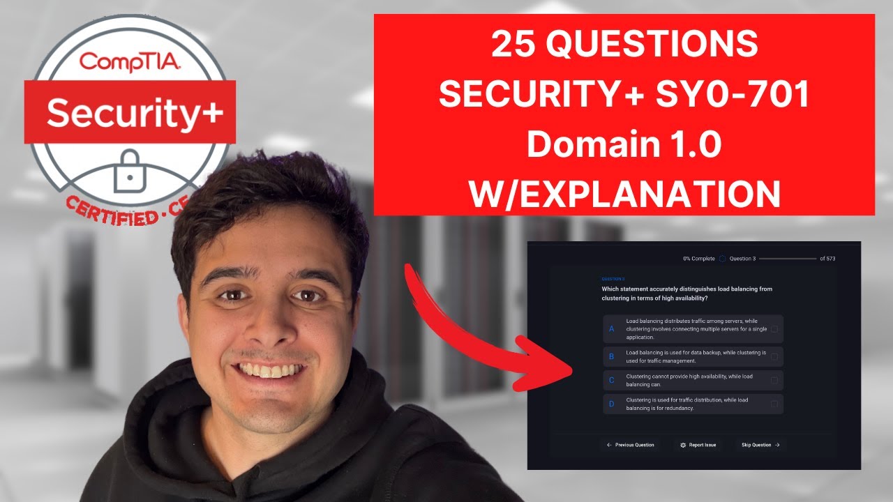 Comptia Security Practice Exam Questions Sy0 701 Youtube