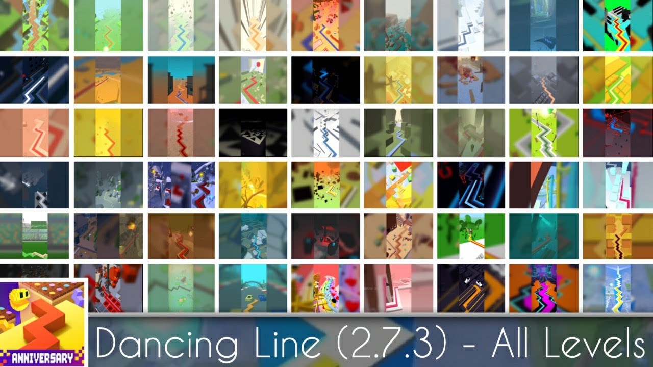 Dancing Line All Levels Youtube