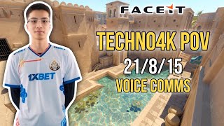 Techno4k Pov Voice Comms Cs2 Faceit 21 8 15 August 13th 2024 Cs2mn Pov ...