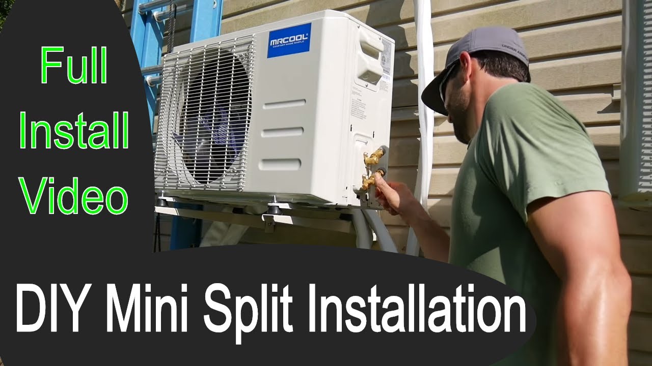 Diy Mini Split Installation Step By Step Youtube