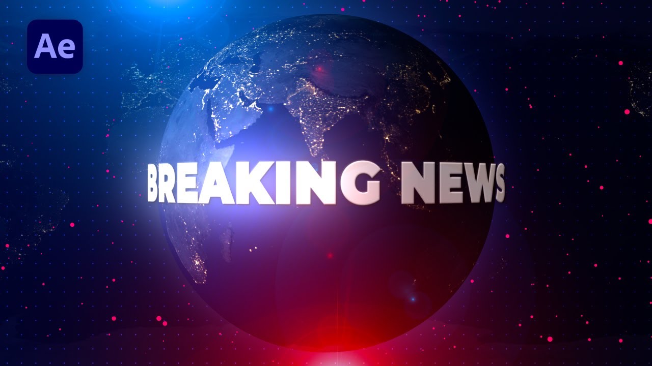 Breaking News Intro After Effects Tutorial Youtube
