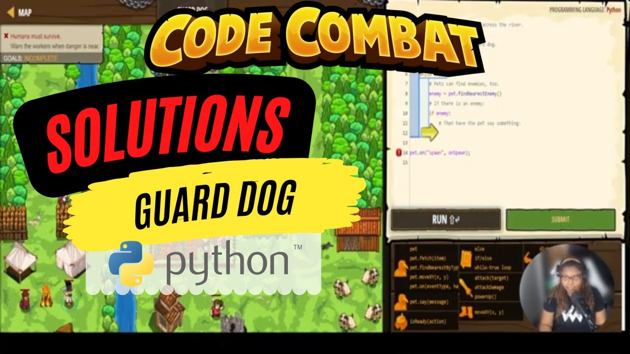 Codecombat Python Guard Dog Youtube