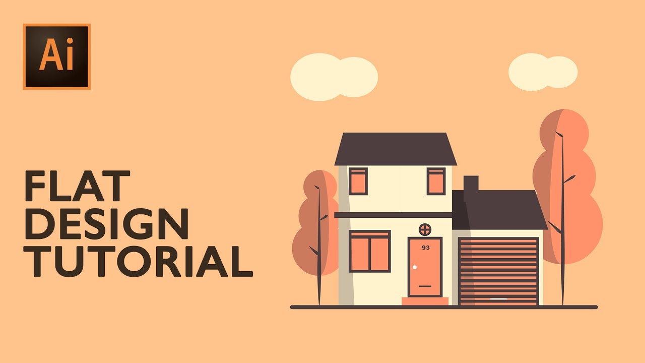 Flat Design Tutorial Adobe Illustrator Youtube