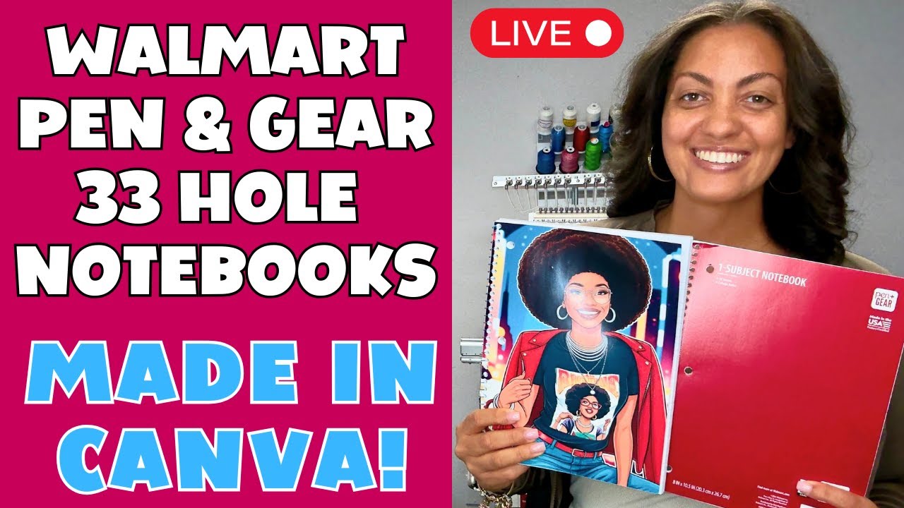 Customized Walmart Notebooks Pen Gear Notebooks Canva Tutorial