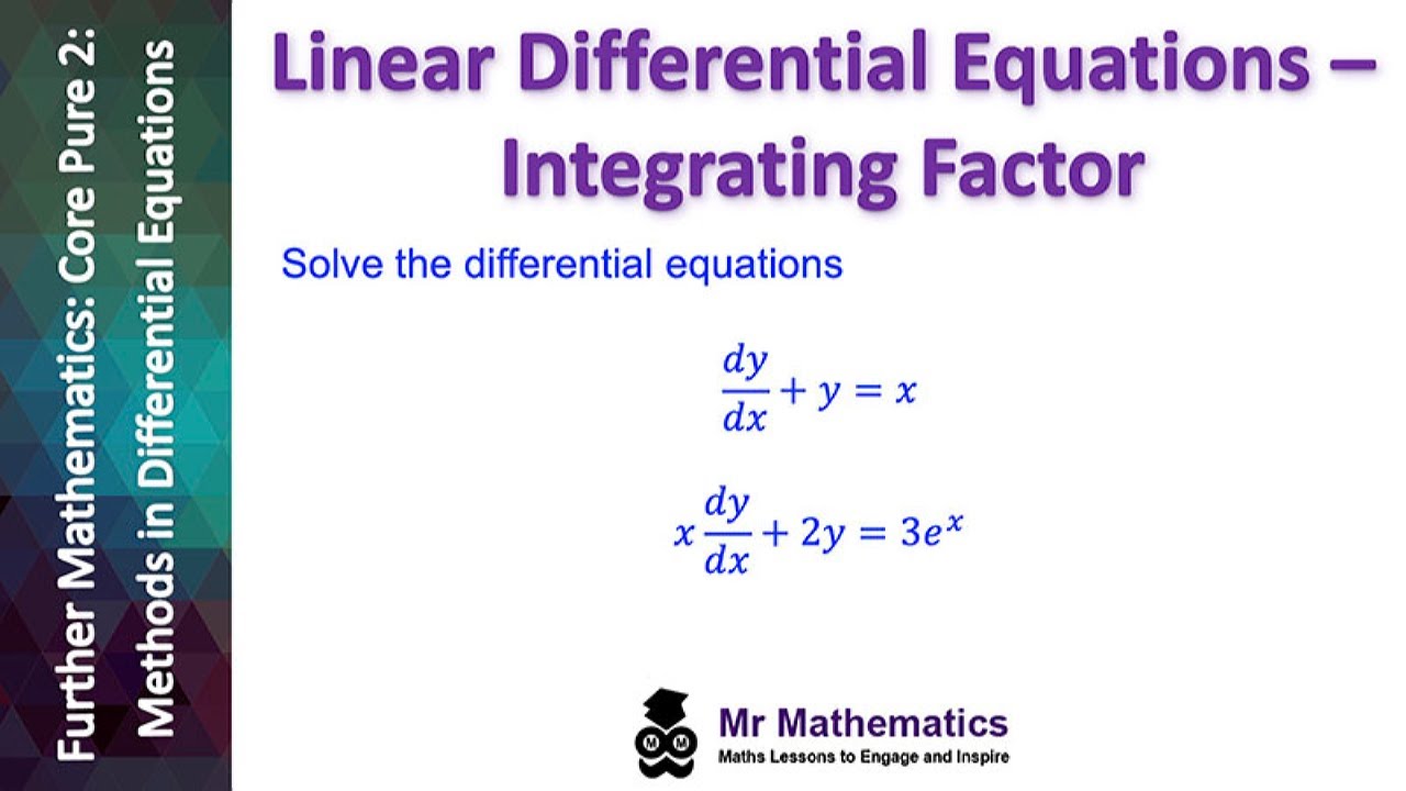 Method Of Solving Linear Differential Equations
