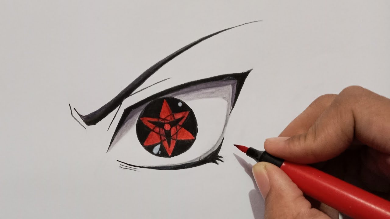 How To Draw Sasuke S Eternal Mangekyou Sharingan Step By Step
