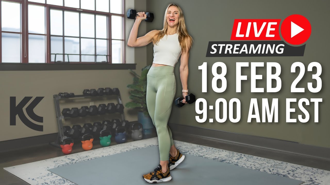 Workout With Me 30 Min Full Body Dumbbell Workout Youtube