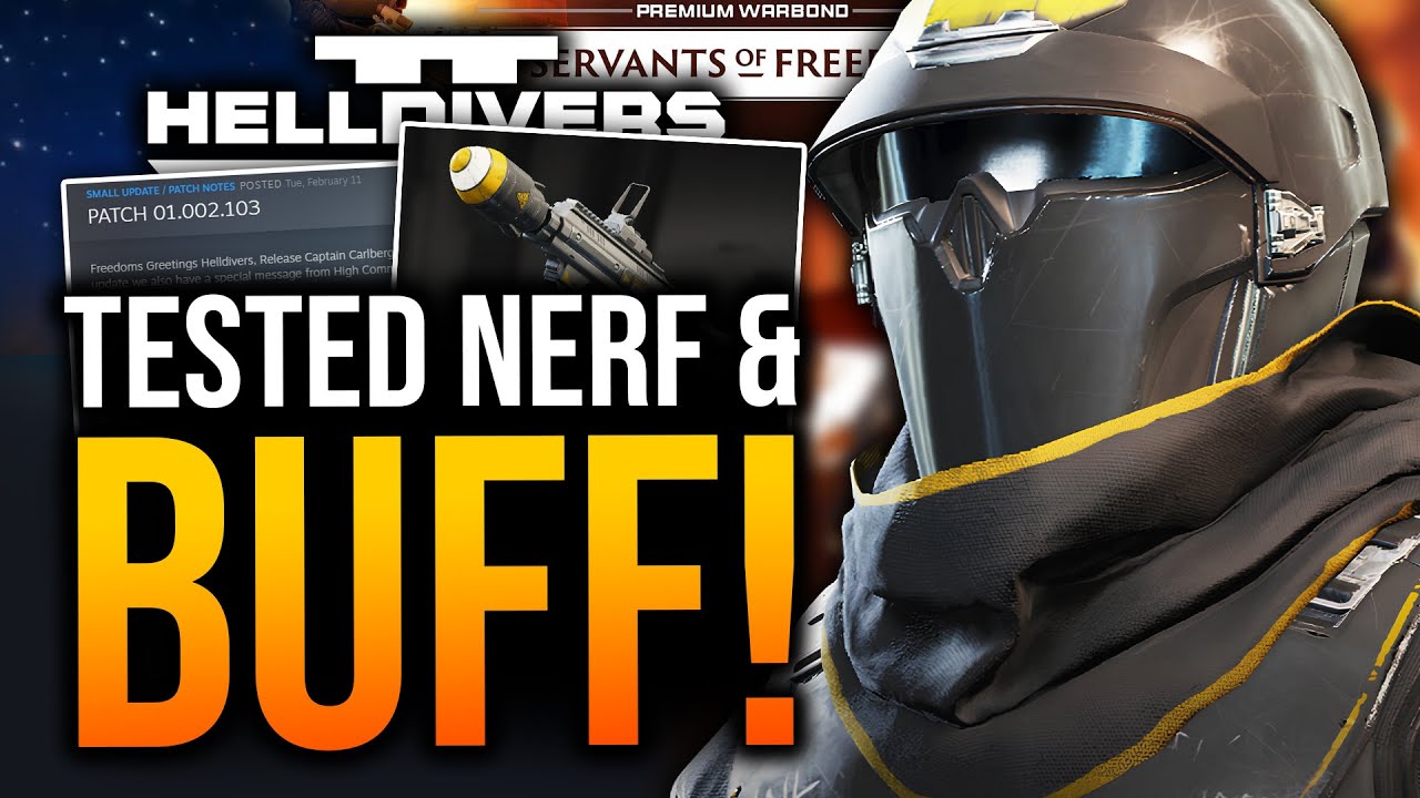 Helldivers 2 New Patch Tested Nerf Collab News Youtube