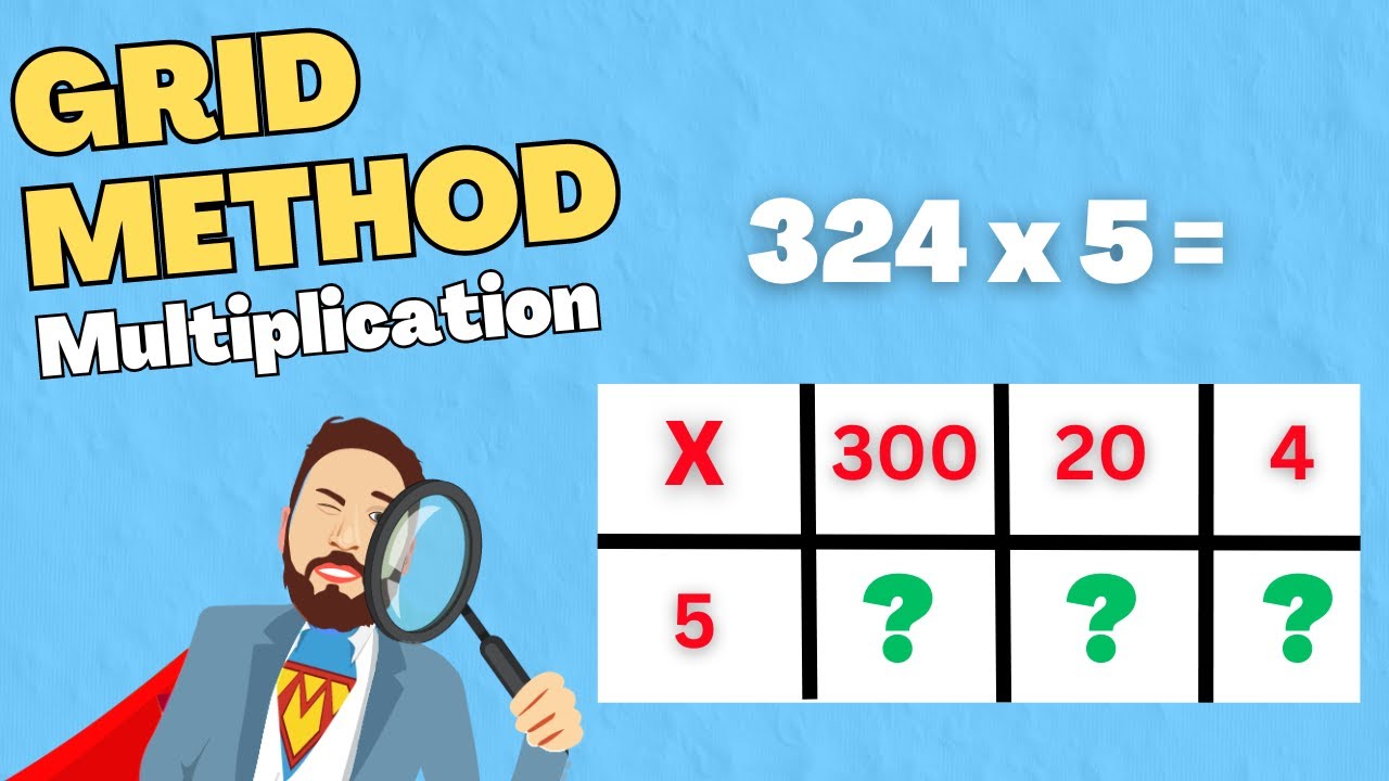 Quickly Learn Grid Method Multiplication 3 Digit By 1 Digit Youtube