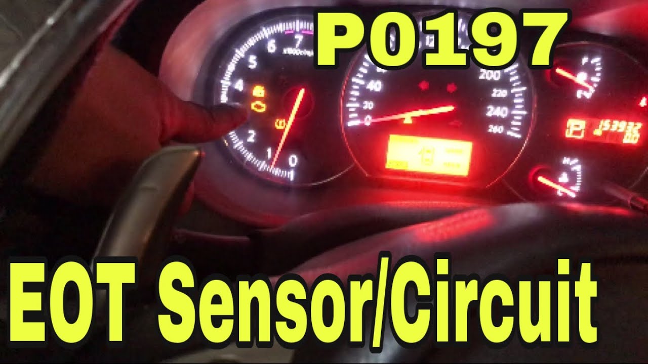 P0196 P0197 P0198 Eot Sensor Circuit Nissan Maxima Youtube