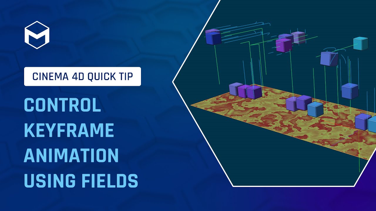 C4dquicktip 112 Control Keyframe Animation Using Fields In Cinema 4d