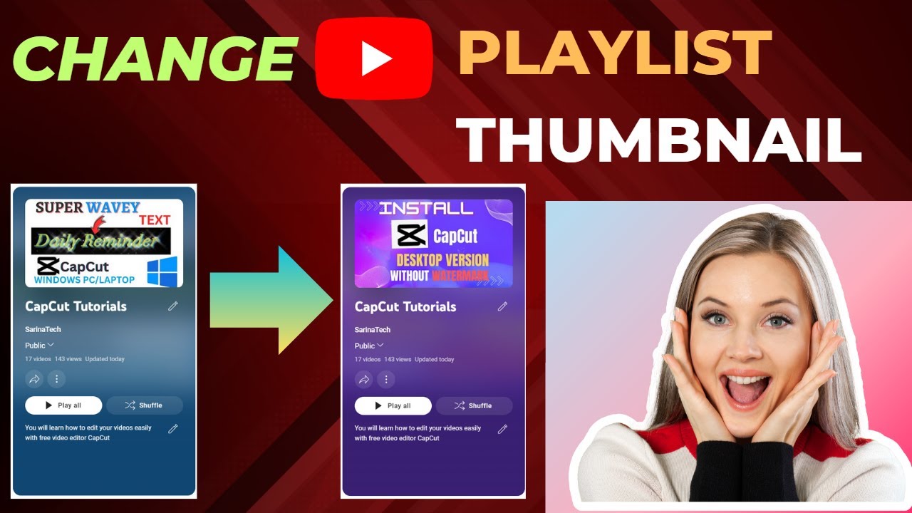 How To Set Youtube Playlist Thumbnail Change The Thumbnail Image For
