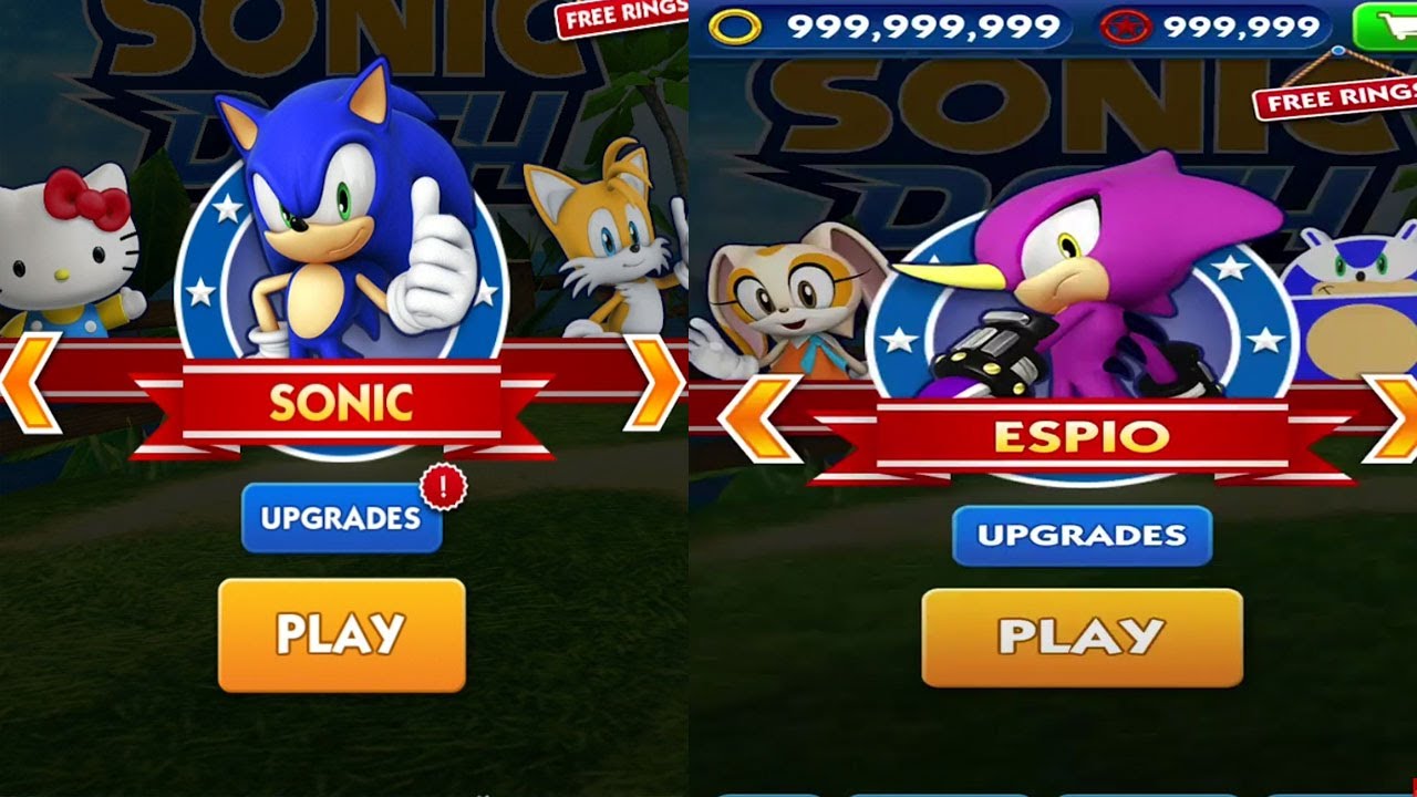 Sonic Dash Android Gameplay Walkthrough Sonic Vs Espio Android Ios