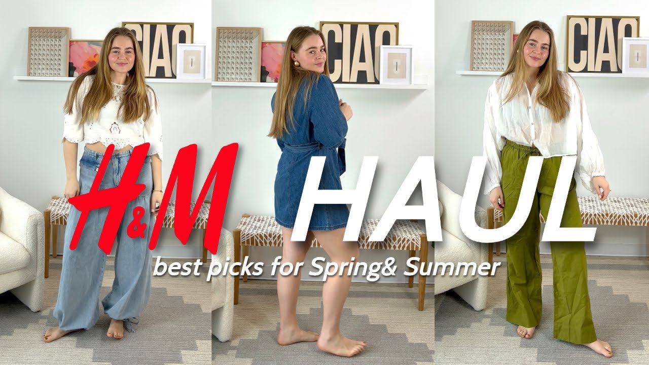 H M Try On Haul Spring Summer 2024 Youtube