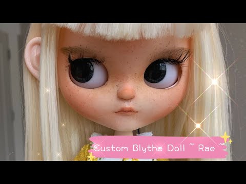 Custom Blythe Doll Full Process Rae Deco Bear Youtube