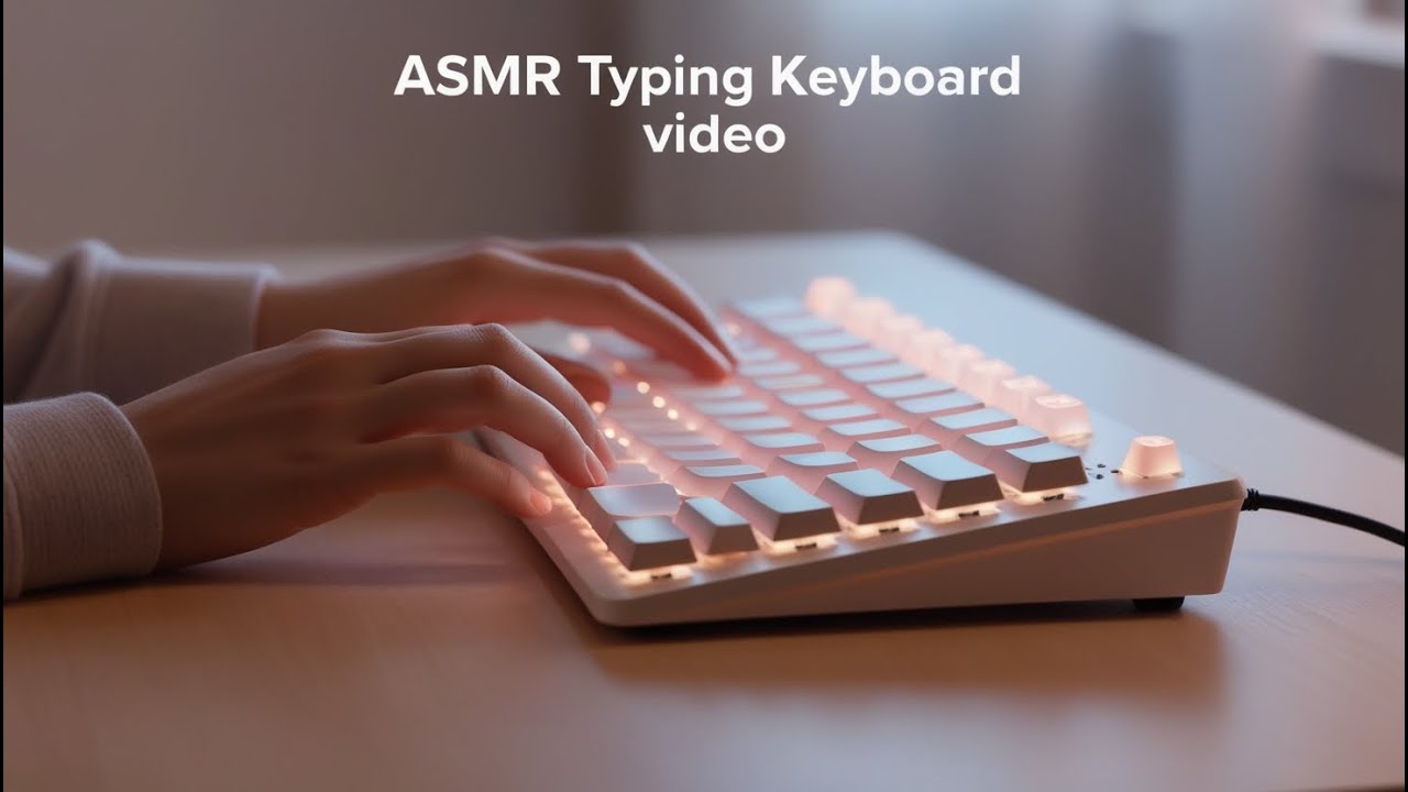 Asmr Typing With 2 Keyboards 5 Angles Relaxing Sounds Stunning