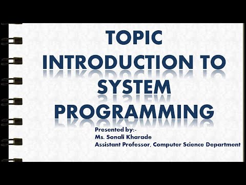 Introduction To System Programming Lecture Series 1 Youtube