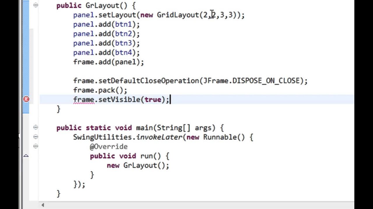Java Swing Gui Tutorial 17 Gridlayout Youtube
